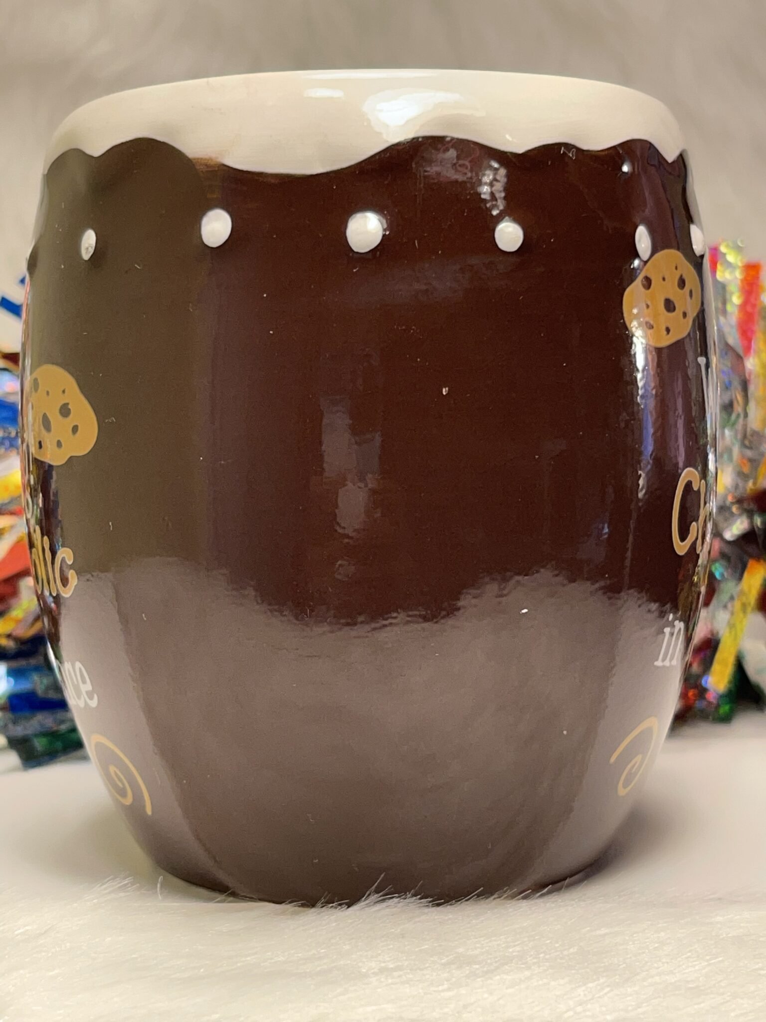 Warning! Chocoholic in Residence Oversized Cool Mug with Chocolate ...