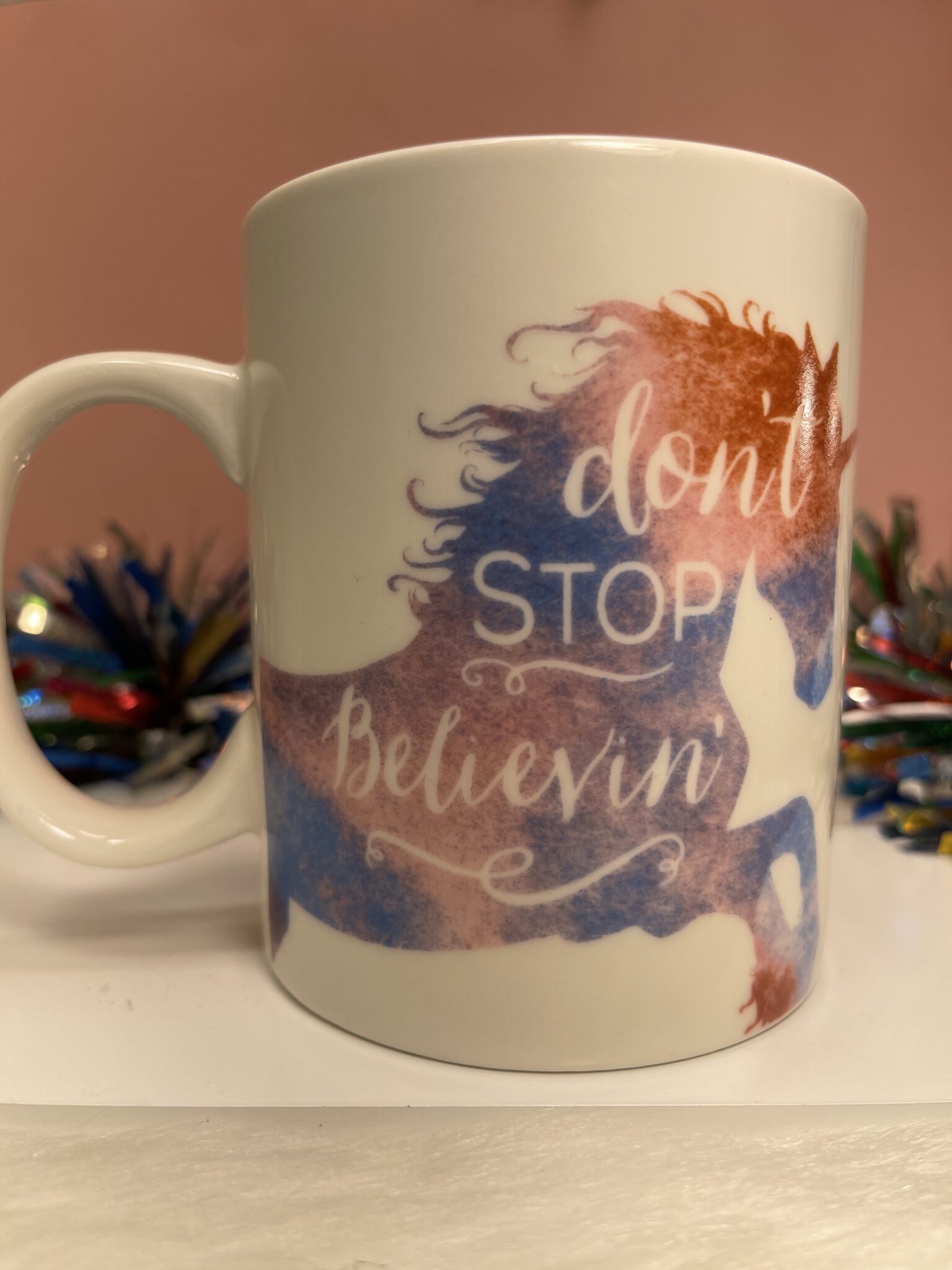 P Graham Dunn Don't Stop Believing Unicorn Coffee Cup Mug with Unicorn ...