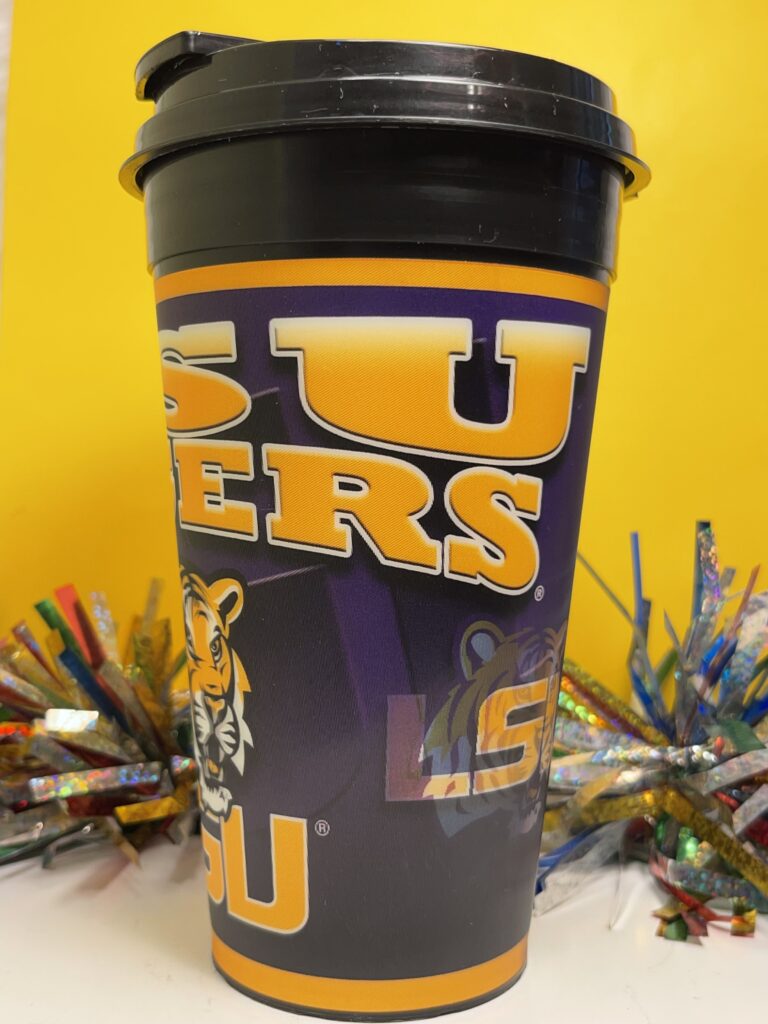 Holographic LSU Tigers Spirit Cup with Lid Louisiana State University ...
