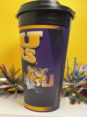 Holographic LSU Tigers Spirit Cup with Lid Louisiana State University ...
