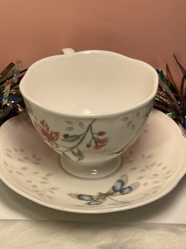Lenox Butterfly Meadow Tiger Swallowtail Tea Cup Set with Butterfly Tea ...