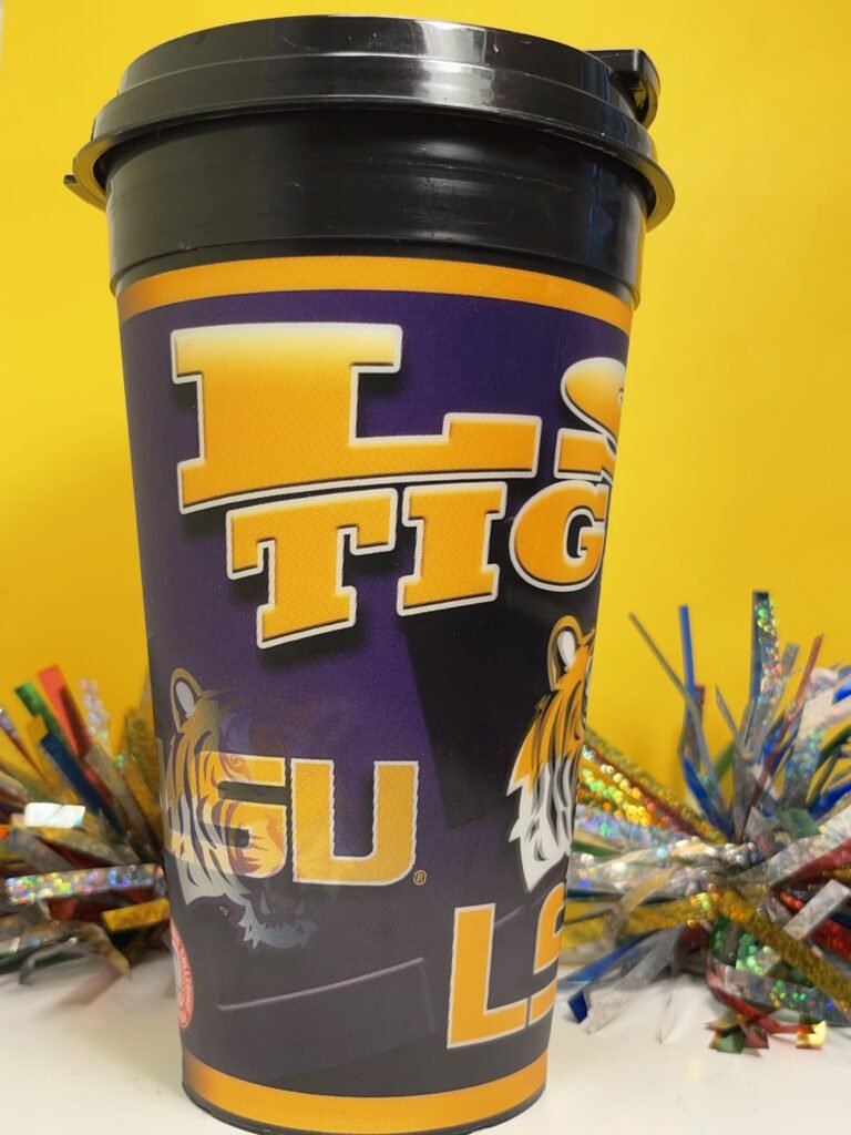 Holographic LSU Tigers Spirit Cup with Lid Louisiana State University ...
