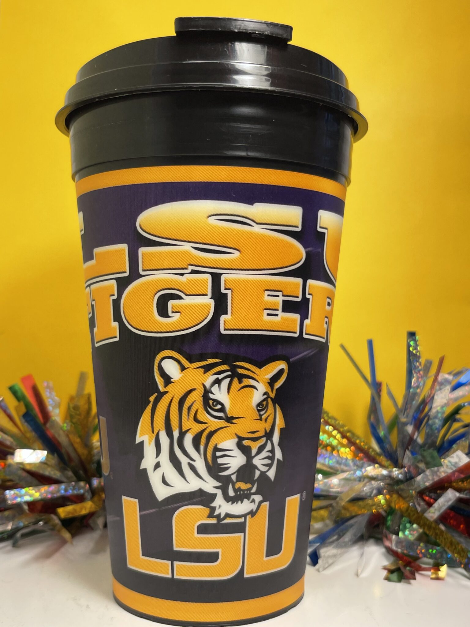 Holographic LSU Tigers Spirit Cup with Lid Louisiana State University ...