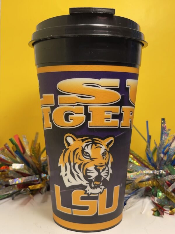 Holographic LSU Tigers Spirit Cup with Lid Louisiana State University ...