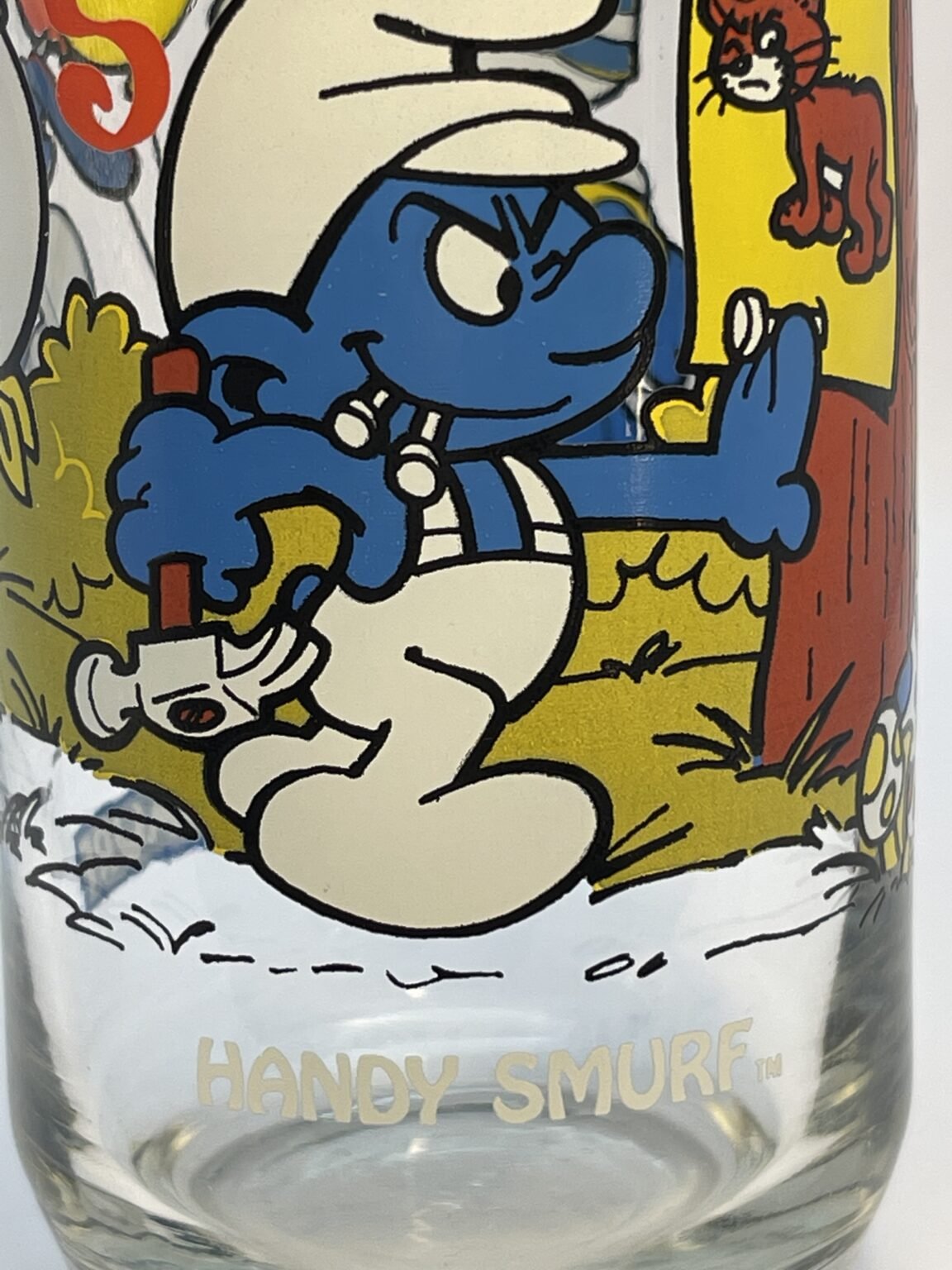 Vintage Handy Smurf Glass - CupofMood