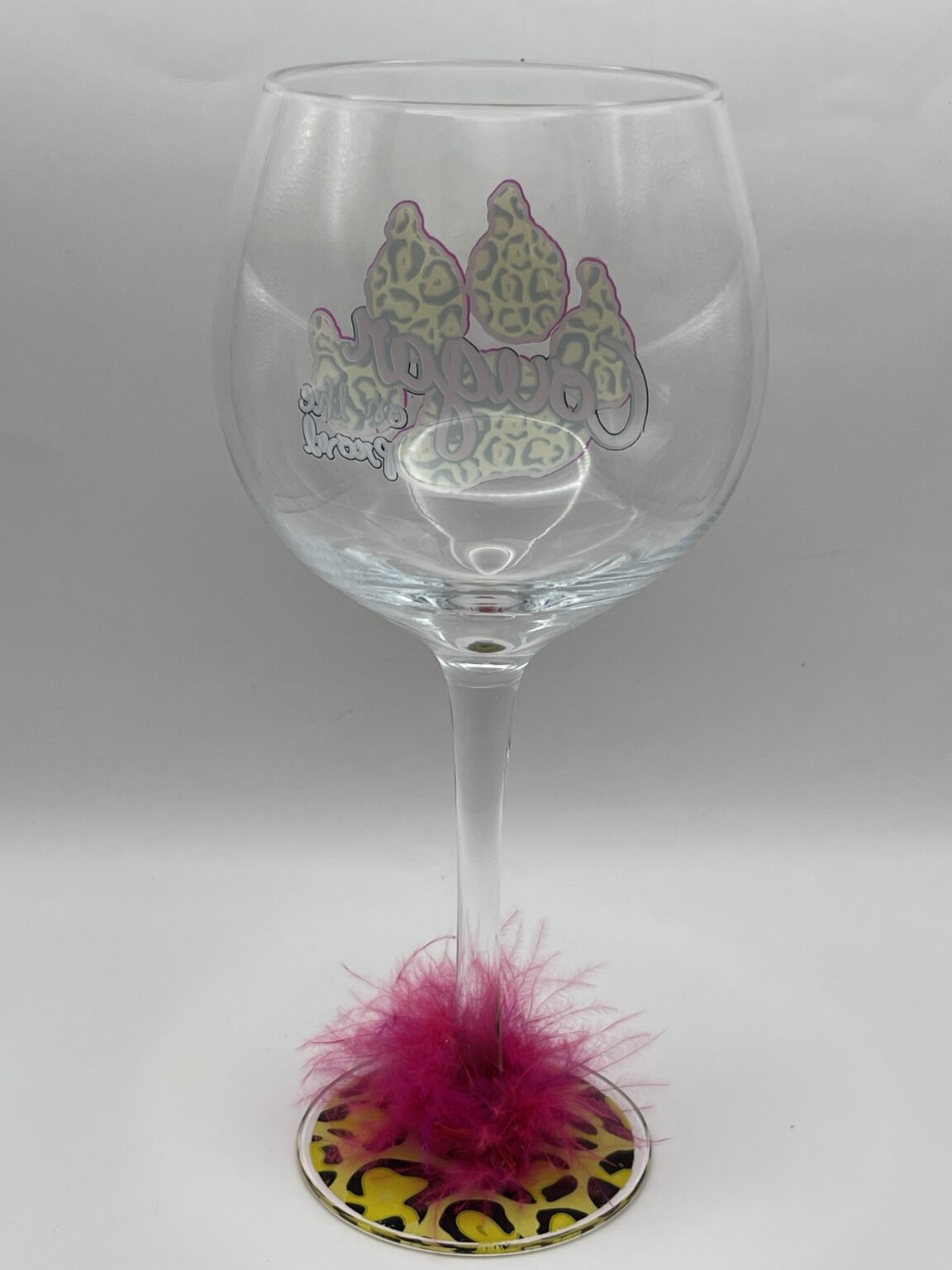 Cougar On Prowl Wine Glass - CupofMood