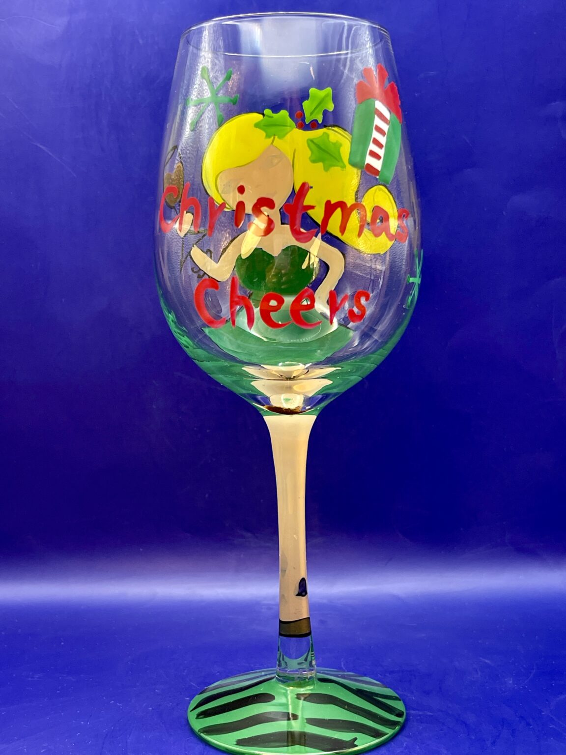 Christmas Cheers Wine Glass - CupofMood