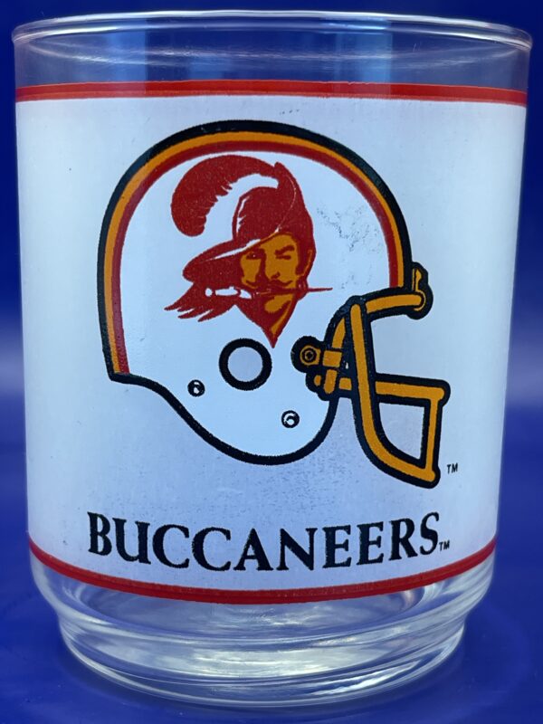 Vintage Frosted Buccaneers Whiskey Glass - CupofMood