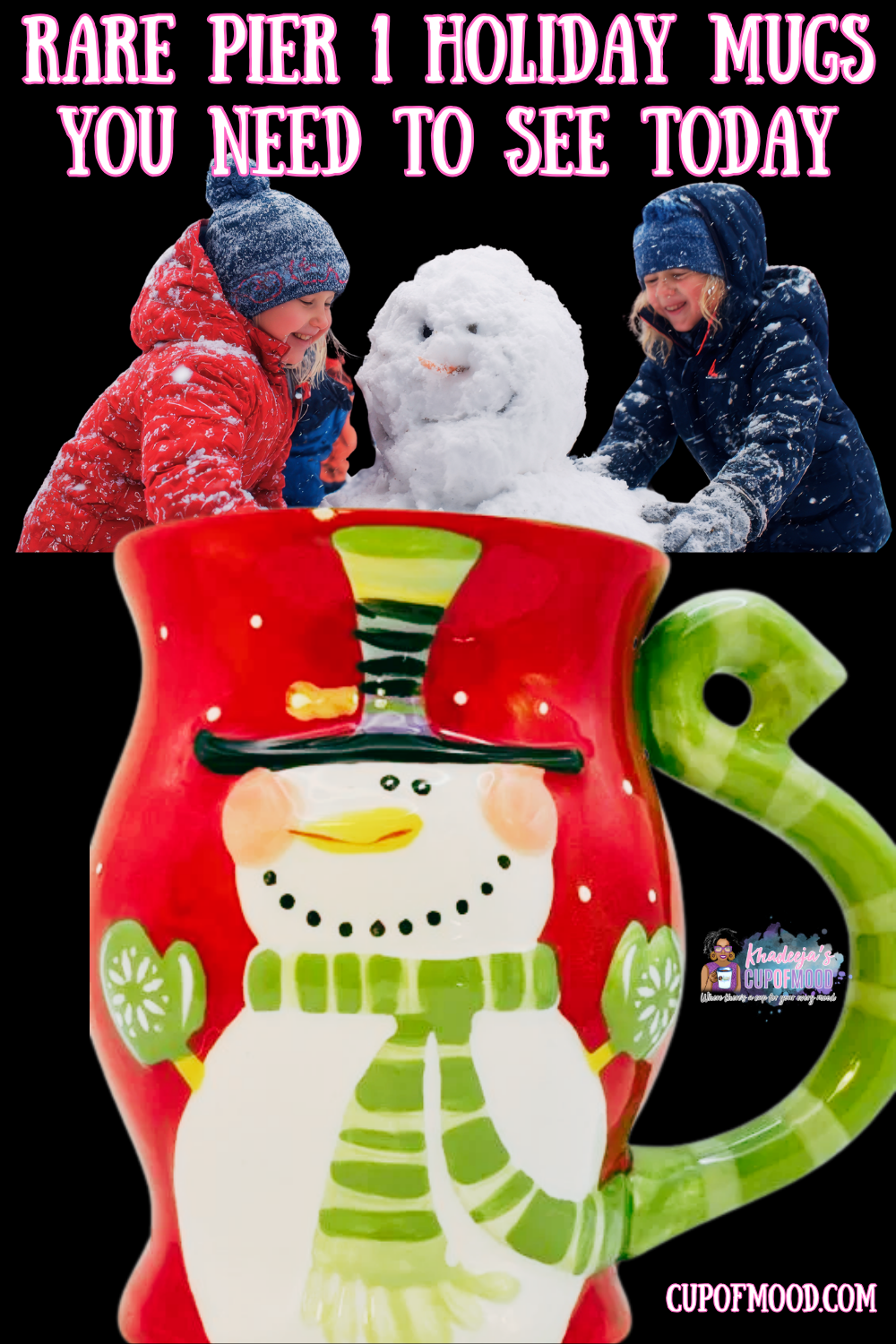Rare Pier 1 Holiday Mugs - CupofMood